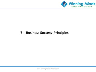 7 principles for sustainable business transformation | PPT