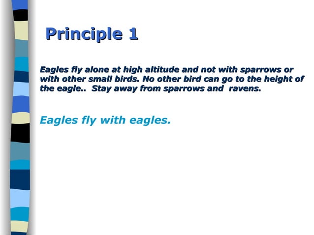 7 principles of an eagle | PPT