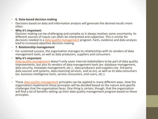 7 principles of data quality management | PPT