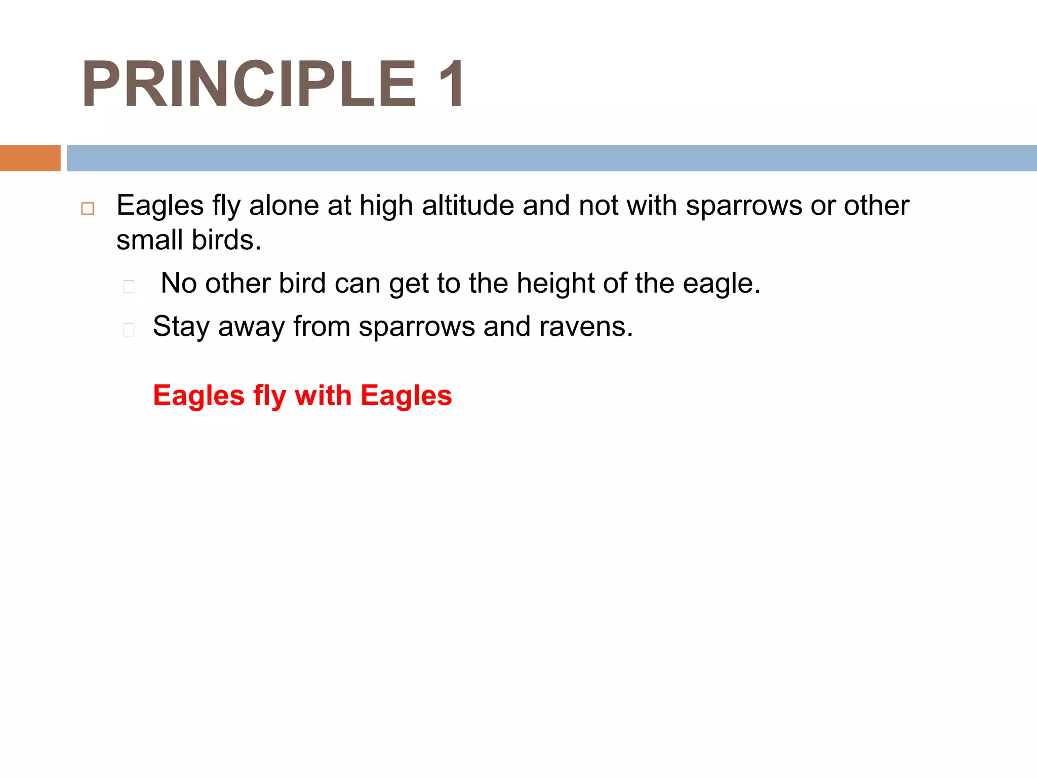 7 principles of eagles | PPTX