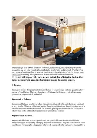 Top 7 Powerful Principles of Interior Design You Need to Know | Insider ...