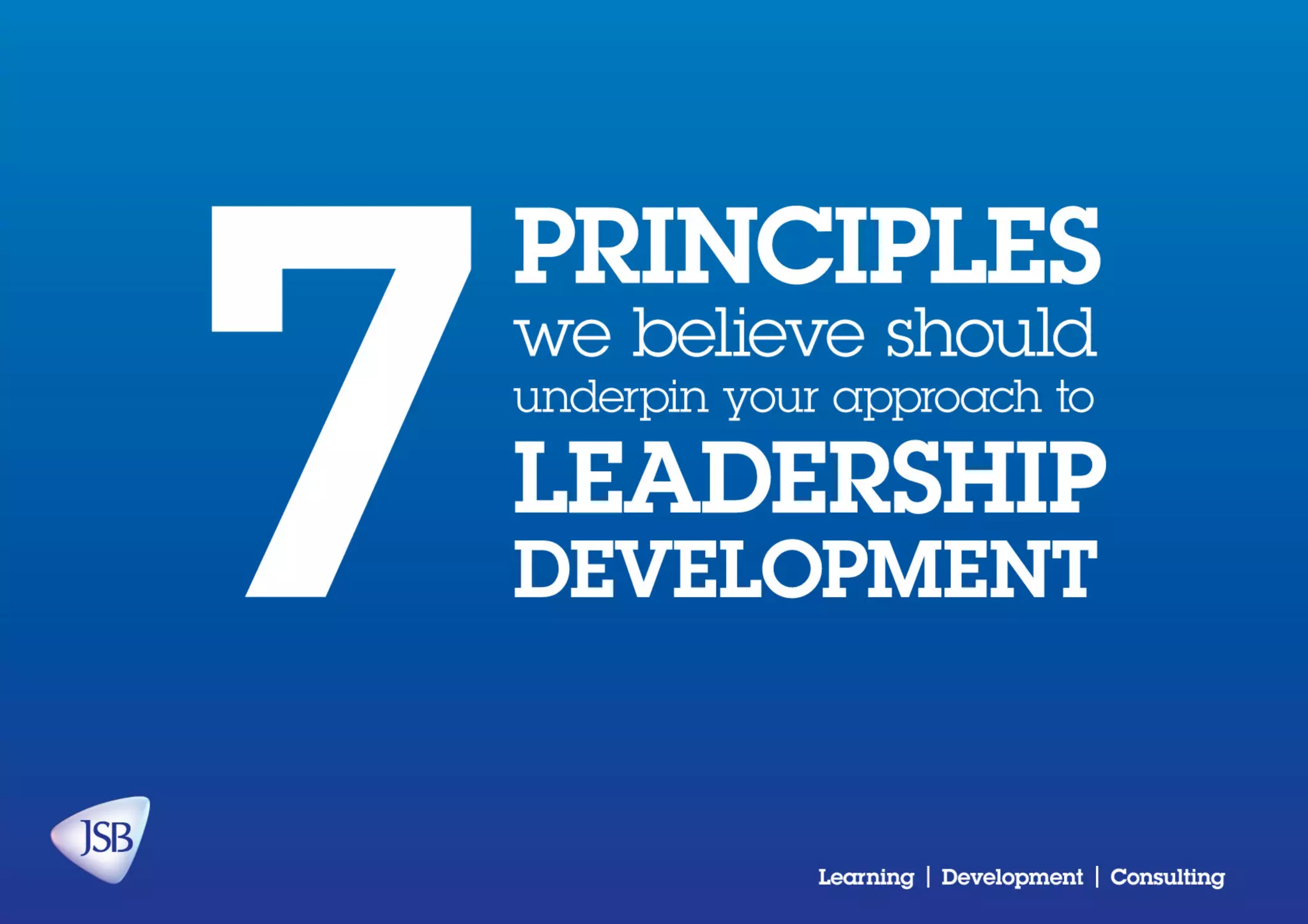 7 Principles of Leadership Development | PDF