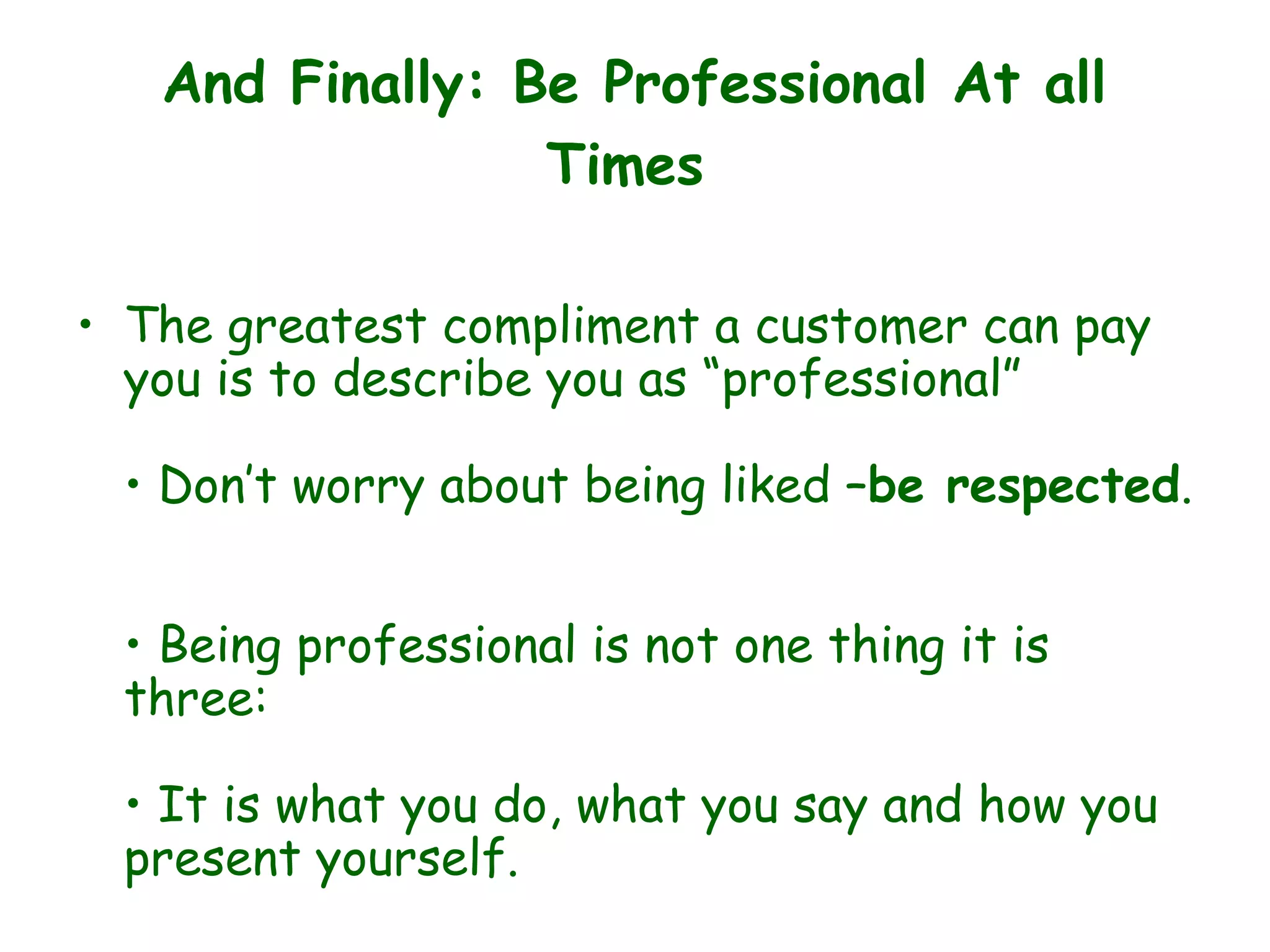 7 principles of professional salesmanship | PPT