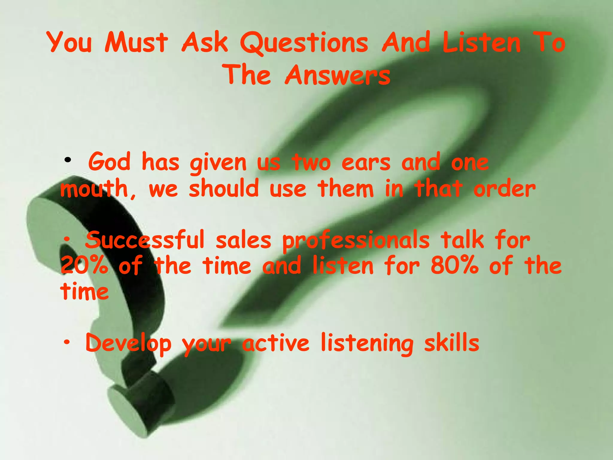 7 principles of professional salesmanship | PPT