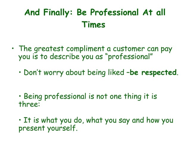 7 principles of professional salesmanship | PPT | Sales | Business