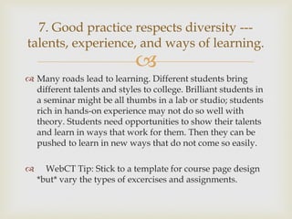 7 principles of_teaching_practice_[1] | PDF | Educational Assessment ...