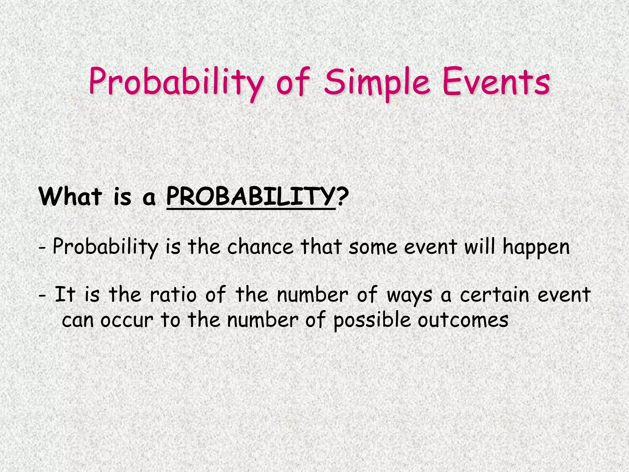 probability | PPT