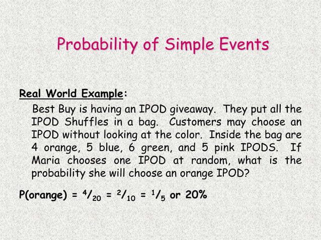 probability | PPT | Physics | Science