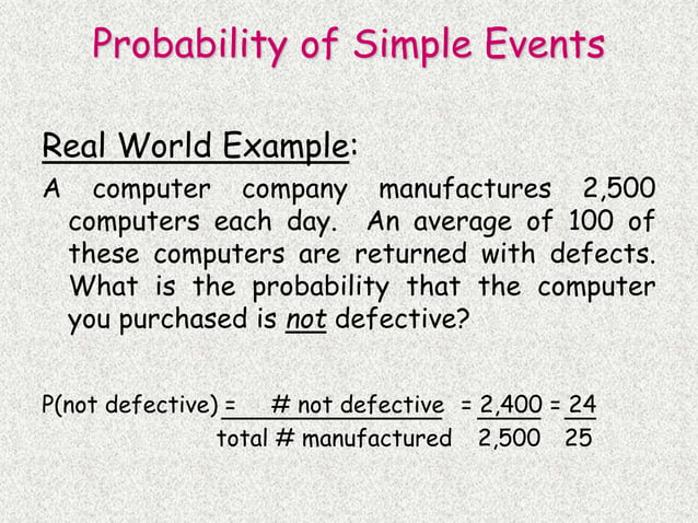 probability | PPT | Physics | Science