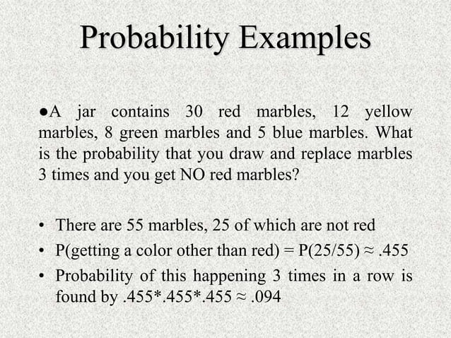 probability | PPT | Physics | Science