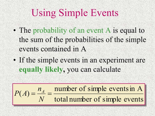 probability | PPT | Physics | Science
