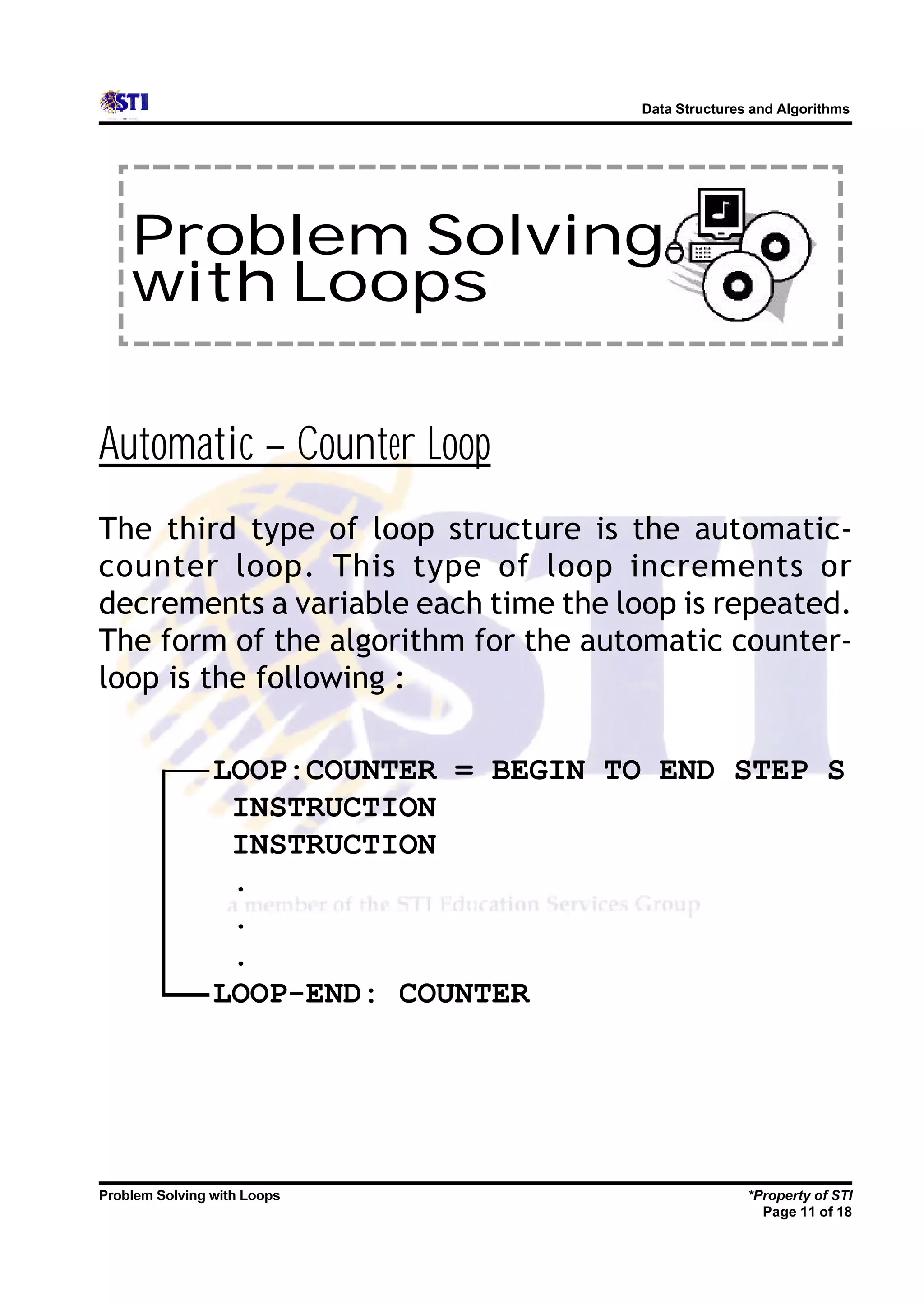7 problem solving with loops | PDF
