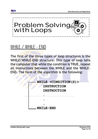 7 problem solving with loops | PDF