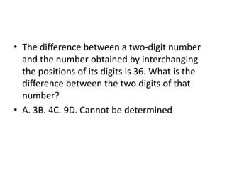 7 problesm on numbers | PPT