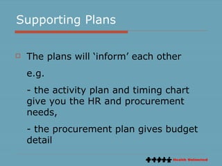 9 Project Supporting Plans (short course) | PPT