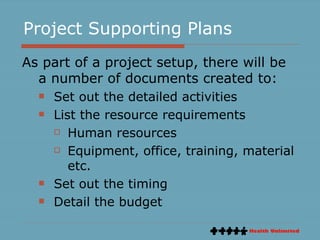 9 Project Supporting Plans (short course) | PPT