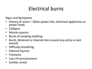 7 provide first aid burns | PPT