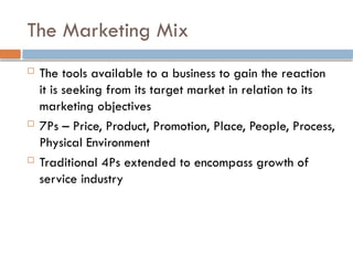 7 Ps - marketing mix - the basics and explanation | PPTX