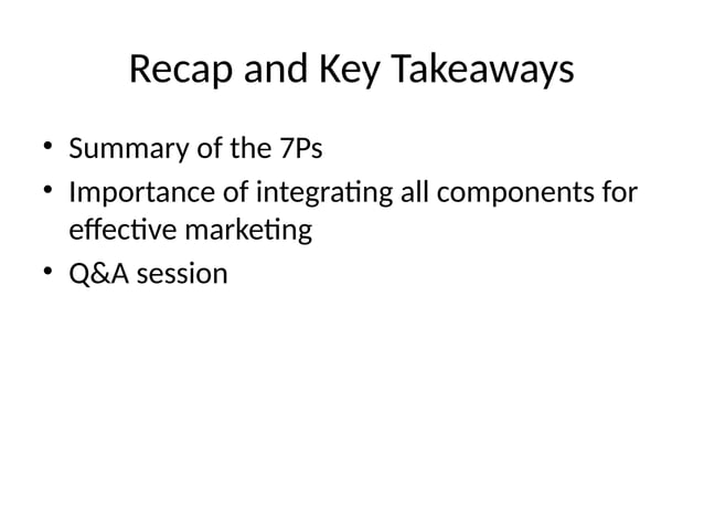 Understanding the 7Ps in Marketing Lesson Plan | PPTX