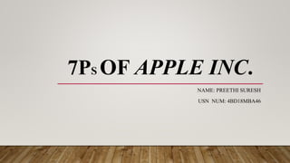 7p s of apple inc | PPTX
