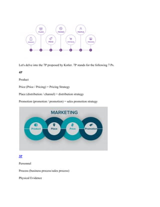 7 Ps of Marketing | 7Ps explain with an example | PDF