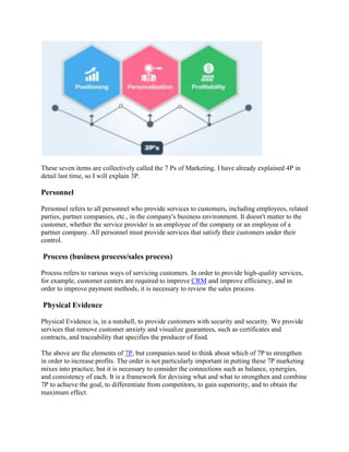 7 Ps of Marketing | 7Ps explain with an example | PDF