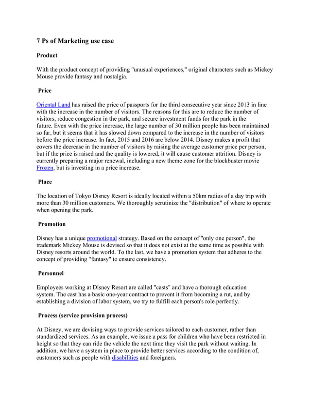 7 Ps of Marketing | 7Ps explain with an example | PDF