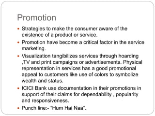 7 p's on icici bank | PPTX