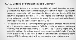 Psychopathology of mood disorders | PPTX
