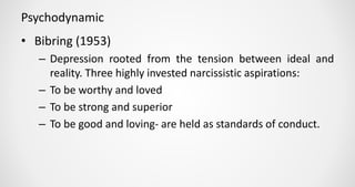 Psychopathology of mood disorders | PPTX