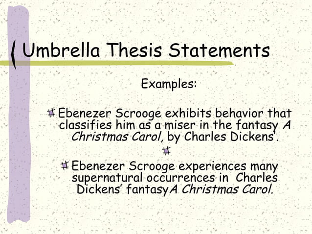 7P Umbrella Paragraph | PPT