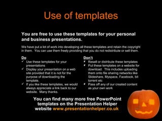 Power Point Templates - 7 pumpkin | PPT