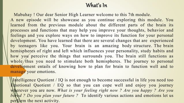 7_Q1-PerDev.pptx | Educational Assessment | Education
