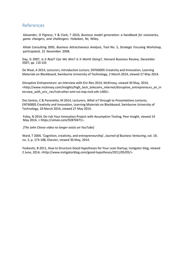 Reflective Essay on Creativity and Innovation | PDF