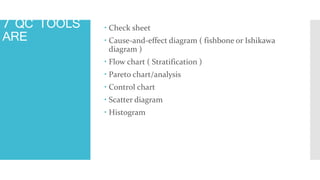7 qc tools | PPTX