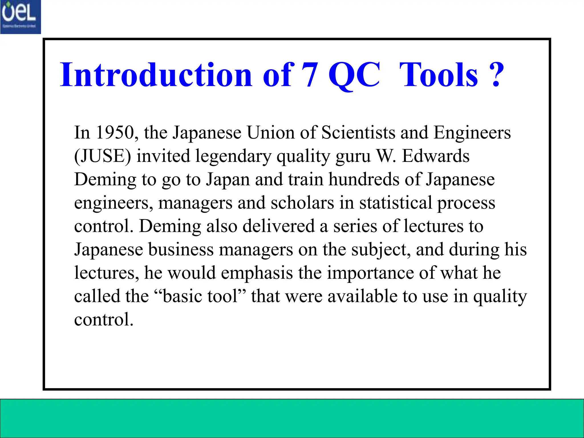 7 QC TOOLS training for Quality Engineers .ppt