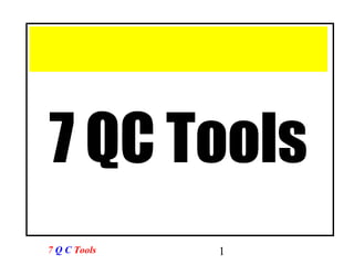 7 QC TOOL for measuring and mapping by me | PDF