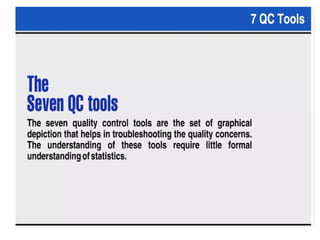 7QC TOOLS PPT for automobile industry with example | PPTX