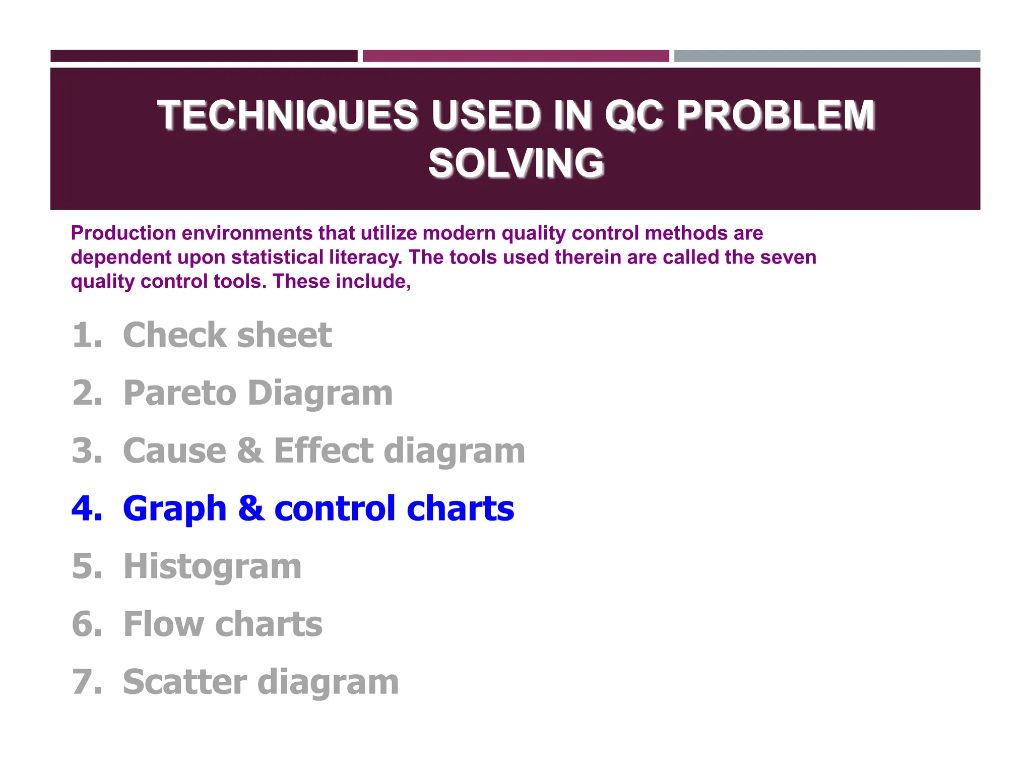 7 QC Tools ppt for presentation for training purpose | PPT