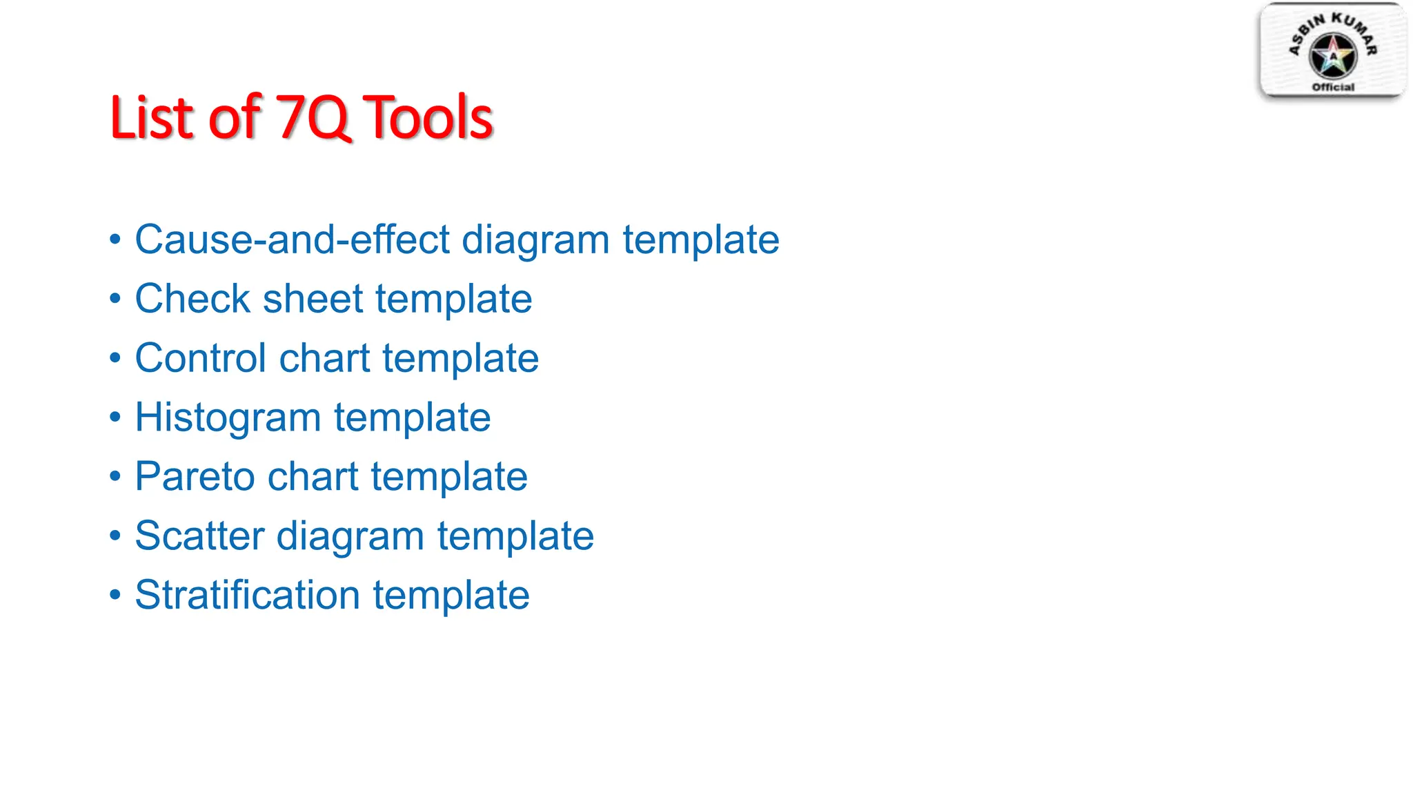 -7Q Tools Used in Manufacturing Industry | PPTX