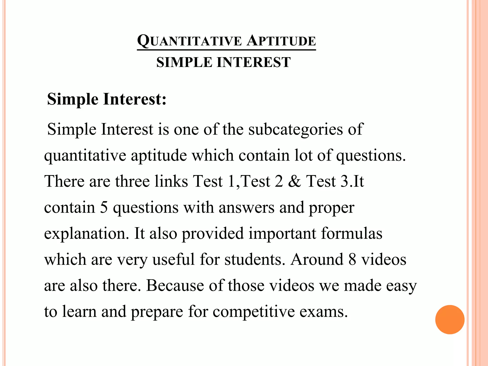 Simple Interest Problems | Simple Interest | JobzStore | PPTX ...