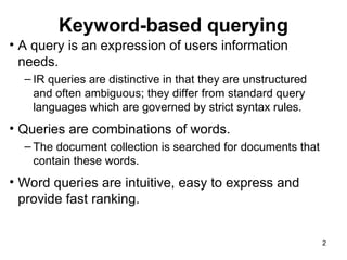 Information Retrieval QueryLanguageOperation.ppt | Search | Internet
