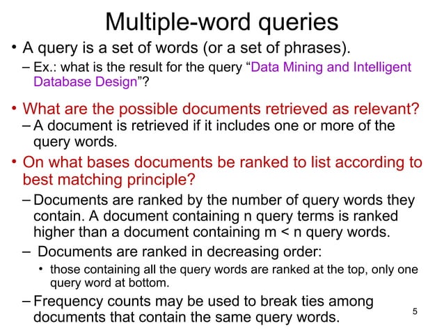 Information Retrieval QueryLanguageOperation.ppt | Search | Internet