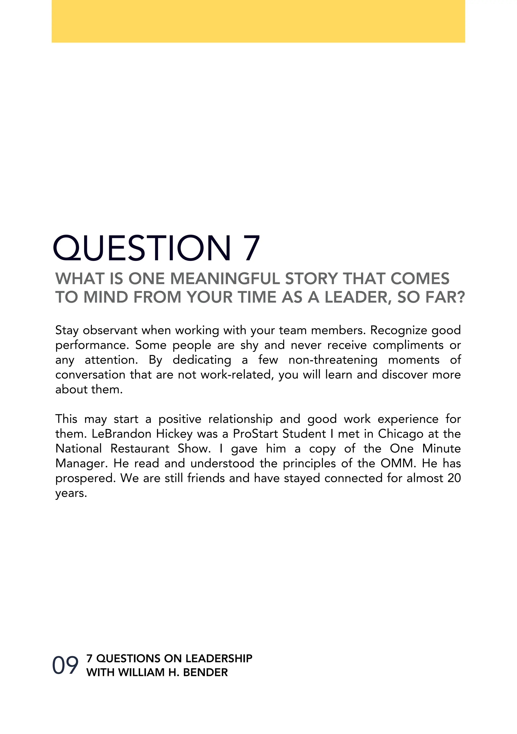 7 Questions on Leadership with William H. Bender.pdf