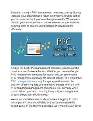 7 Questions to Ask Before Hiring a PPC Management Company (Expert Guide ...