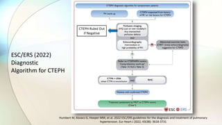 CTEPH Diagnosis and Medical Treatment Update | PPTX