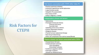 CTEPH Diagnosis and Medical Treatment Update | PPTX
