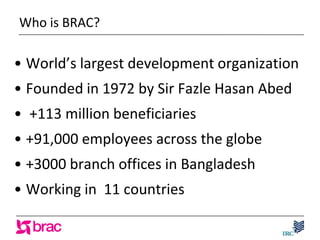Monitoring service delivery: BRAC's experience with iCRESS | PPT