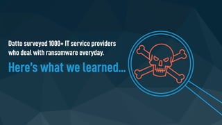 13 Ransomware Statistics That Will Make You Rethink Data Protection | PDF