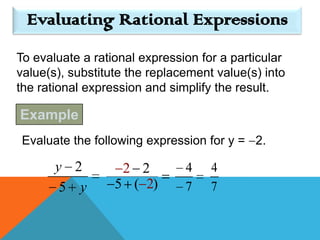Rational Expressions | PPTX